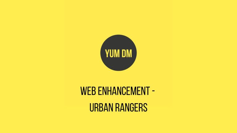 Website Enhancement - Urban Rangers - YUM/DM